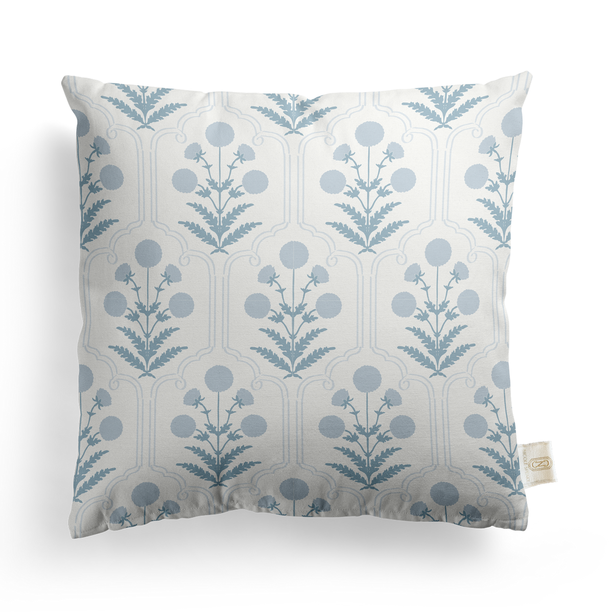 Moroccan Floral Pillow Cover | Featuring Cottage Blue Colorway – Nicole ...